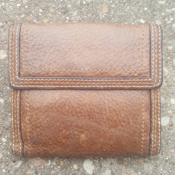 Coach | Bags | Coach Large Buckle Brown Card Wallet Coin Purse | Poshmark